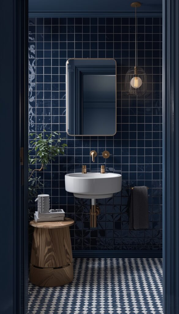 Moody Blue Bathroom Ideas That Feel Calm and Luxurious - Decorioinspo