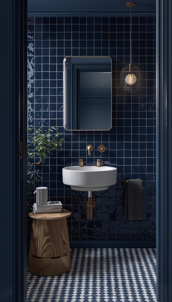 Moody Blue Bathroom Ideas That Feel Calm and Luxurious - Decorioinspo